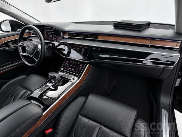 Black Audi A8 2018 in Riga, with an engine capacity of 3.00 L and mileage of 225 thousand km for 31990 €, photo 10 on AUTOMOTO.COM.LV