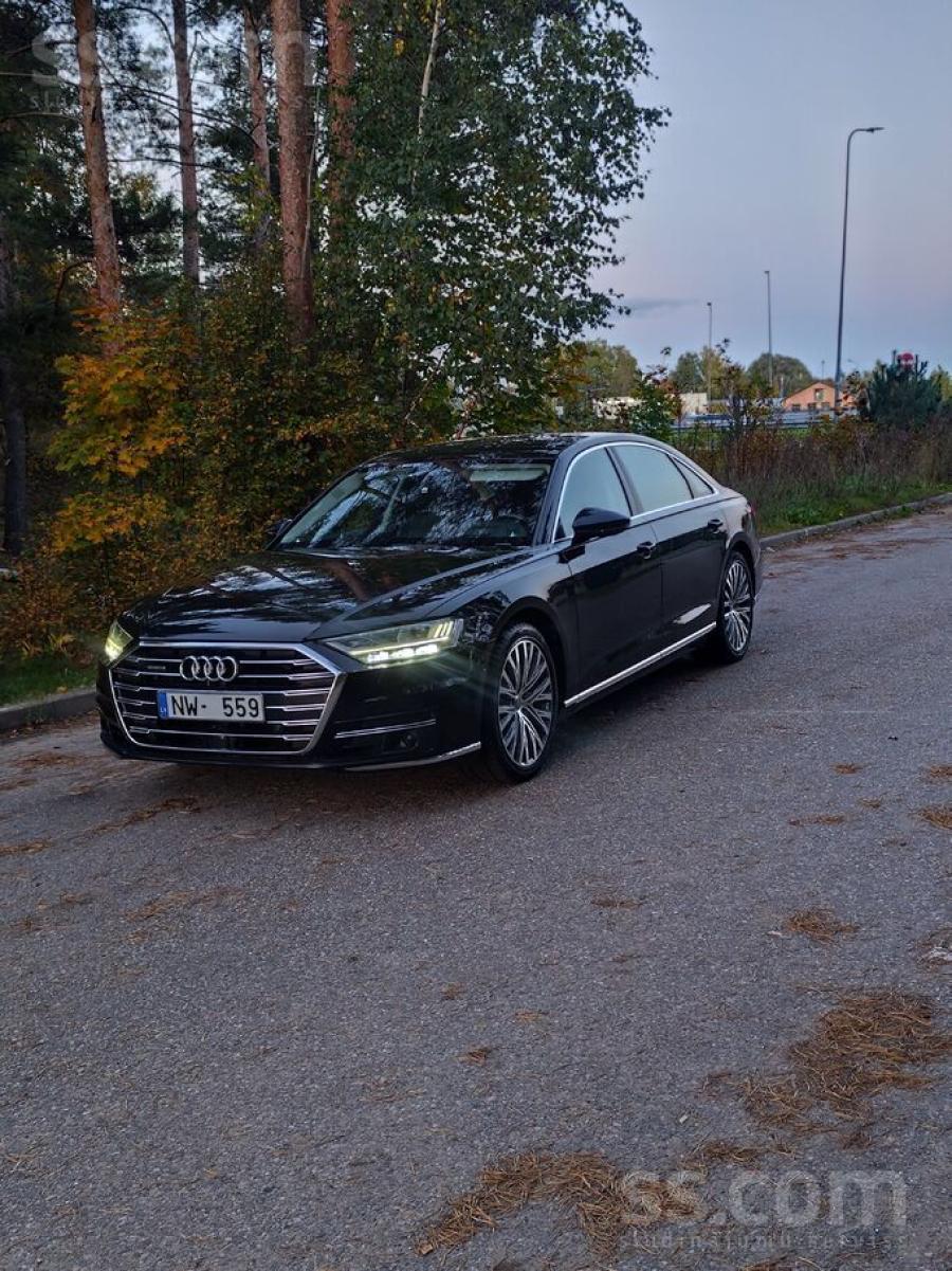 Melns Audi A8 2018 Rīga, ar dzinēja tilpumu 3.00 L un nobraukumu 220 tūkst. km par 31500 €, foto 1 vietnē AUTOMOTO.COM.LV