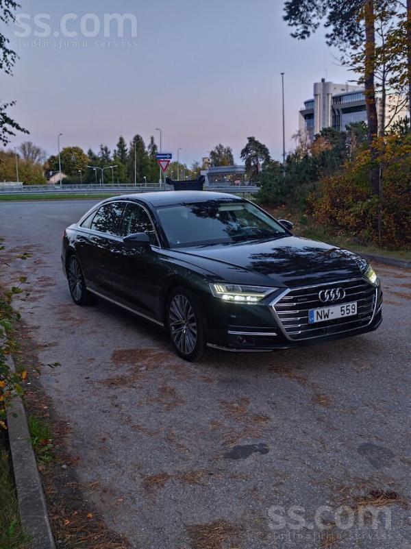 Audi A8 2018 Rīga vietnē Melns Audi A8 2018 Rīga, ar dzinēja tilpumu 3.00 L un nobraukumu 220 tūkst. km par 31500 €, foto 3 vietnē AUTOMOTO.COM.LV
