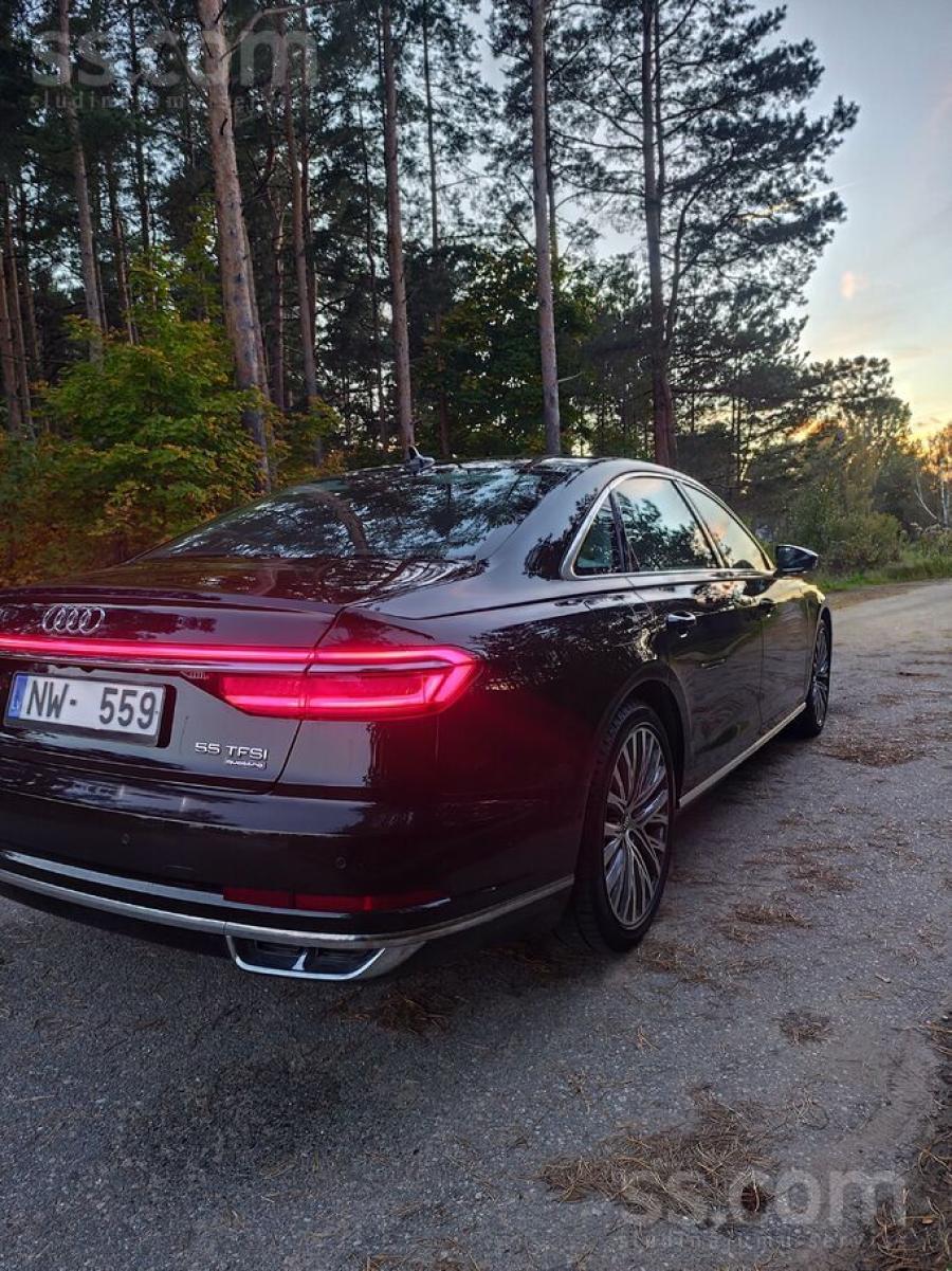 Melns Audi A8 2018 Rīga, ar dzinēja tilpumu 3.00 L un nobraukumu 220 tūkst. km par 31500 €, foto 7 vietnē AUTOMOTO.COM.LV