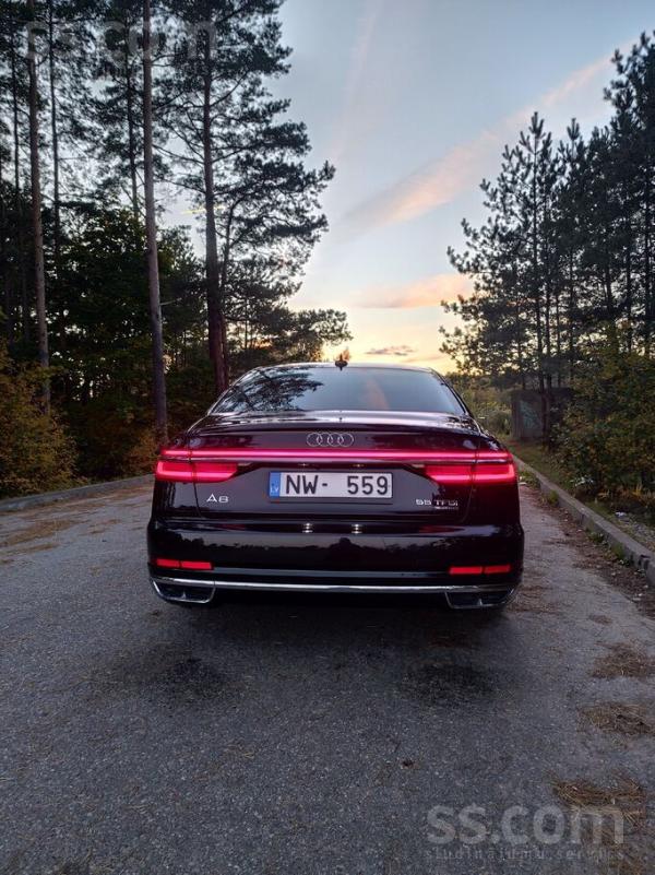 Audi A8 2018 Rīga vietnē Melns Audi A8 2018 Rīga, ar dzinēja tilpumu 3.00 L un nobraukumu 220 tūkst. km par 31500 €, foto 8 vietnē AUTOMOTO.COM.LV
