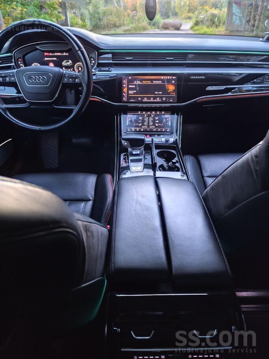 Melns Audi A8 2018 Rīga, ar dzinēja tilpumu 3.00 L un nobraukumu 220 tūkst. km par 31500 €, foto 13 vietnē AUTOMOTO.COM.LV