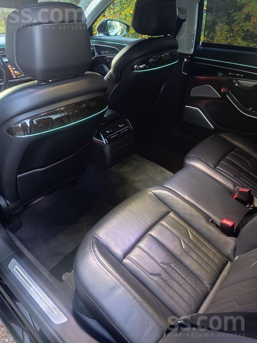 Melns Audi A8 2018 Rīga, ar dzinēja tilpumu 3.00 L un nobraukumu 220 tūkst. km par 31500 €, foto 17 vietnē AUTOMOTO.COM.LV