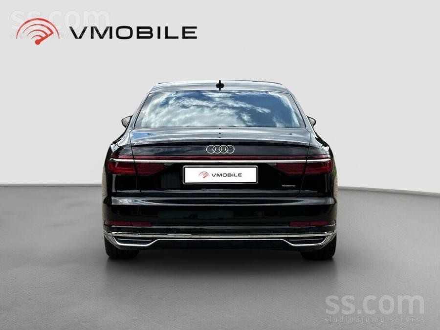 Black Audi A8 2019 in Riga, with an engine capacity of 3.00 L and mileage of 55 thousand km for 44290 €, photo 2 on AUTOMOTO.COM.LV