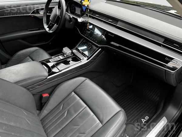 Black Audi A8 2019 in Riga, with an engine capacity of 3.00 L and mileage of 55 thousand km for 44290 €, photo 5 on AUTOMOTO.COM.LV
