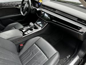 Black Audi A8 2019 in Riga, with an engine capacity of 3.00 L and mileage of 55 thousand km for 44290 €, photo 5 on AUTOMOTO.COM.LV