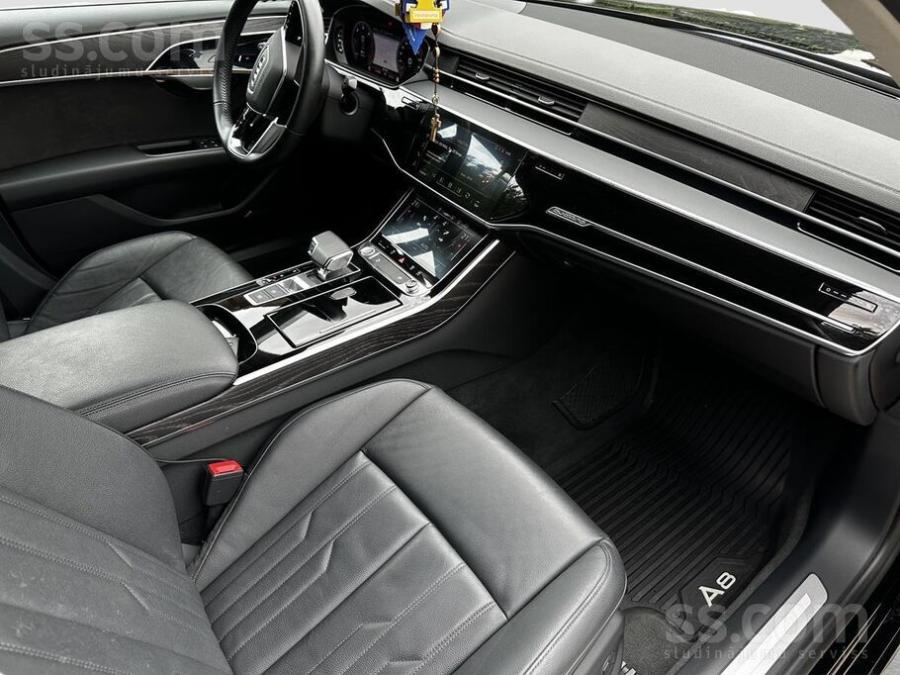 Black Audi A8 2019 in Riga, with an engine capacity of 3.00 L and mileage of 55 thousand km for 44290 €, photo 5 on AUTOMOTO.COM.LV