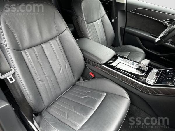 Black Audi A8 2019 in Riga, with an engine capacity of 3.00 L and mileage of 55 thousand km for 44290 €, photo 6 on AUTOMOTO.COM.LV