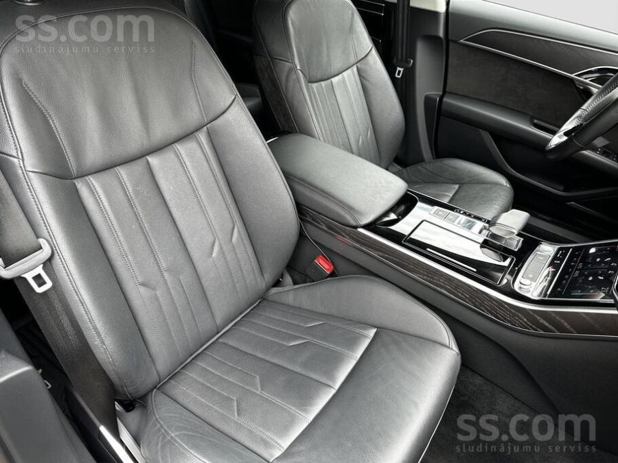 Black Audi A8 2019 in Riga, with an engine capacity of 3.00 L and mileage of 55 thousand km for 44290 €, photo 6 on AUTOMOTO.COM.LV