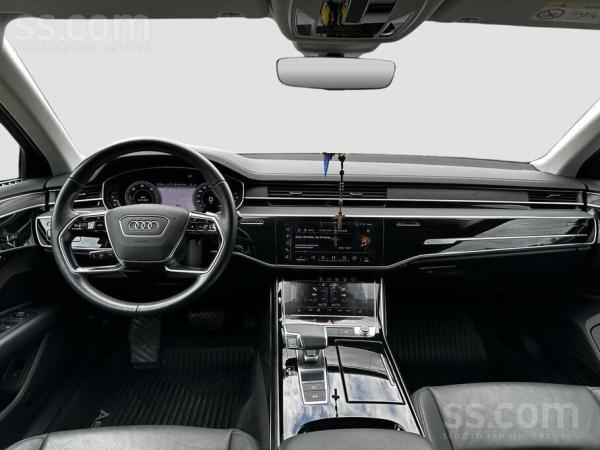 Black Audi A8 2019 in Riga, with an engine capacity of 3.00 L and mileage of 55 thousand km for 44290 €, photo 7 on AUTOMOTO.COM.LV