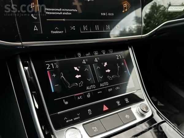 Black Audi A8 2019 in Riga, with an engine capacity of 3.00 L and mileage of 55 thousand km for 44290 €, photo 9 on AUTOMOTO.COM.LV