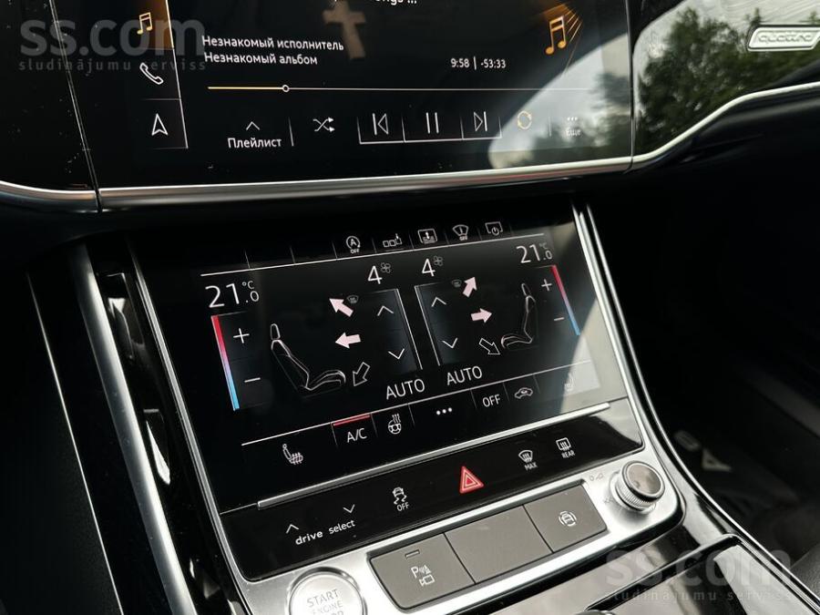 Black Audi A8 2019 in Riga, with an engine capacity of 3.00 L and mileage of 55 thousand km for 44290 €, photo 9 on AUTOMOTO.COM.LV