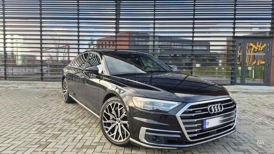 Black Audi A8 2019 in Klaipeda, with an engine capacity of 3.00 L and mileage of 152 thousand km for 29999 €, photo 1 on AUTOMOTO.COM.LV