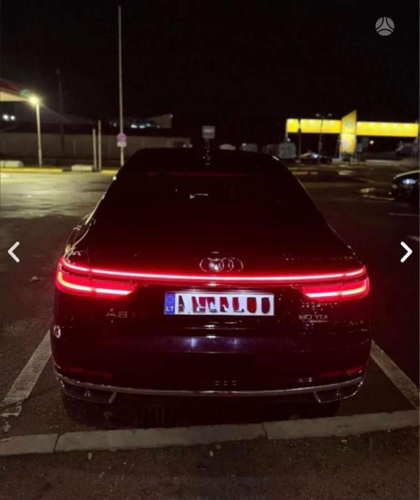 Melns Audi A8 2019 Viļņa, ar dzinēja tilpumu 3.00 L un nobraukumu 286 tūkst. km par 32900 €, foto 8 vietnē AUTOMOTO.COM.LV