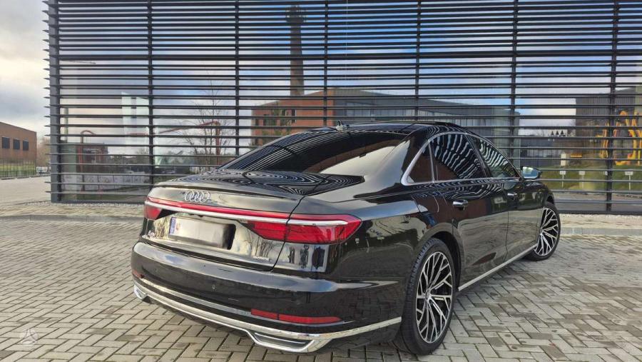 Melns Audi A8 2019 Klaipėda, ar dzinēja tilpumu 3.00 L un nobraukumu 152 tūkst. km par 29500 €, foto 4 vietnē AUTOMOTO.COM.LV