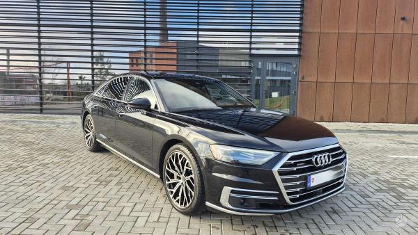 Black Audi A8 2019 in Klaipeda, with an engine capacity of 3.00 L and mileage of 152 thousand km for 29500 €, photo 6 on AUTOMOTO.COM.LV