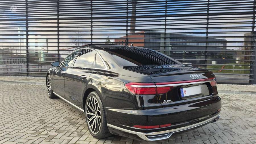Melns Audi A8 2019 Klaipėda, ar dzinēja tilpumu 3.00 L un nobraukumu 152 tūkst. km par 29500 €, foto 9 vietnē AUTOMOTO.COM.LV