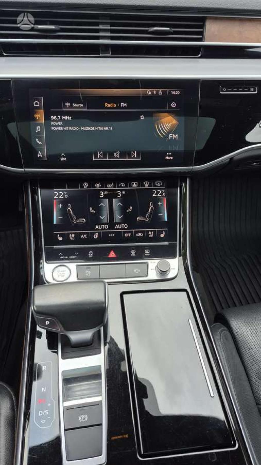 Melns Audi A8 2019 Klaipėda, ar dzinēja tilpumu 3.00 L un nobraukumu 152 tūkst. km par 29500 €, foto 24 vietnē AUTOMOTO.COM.LV
