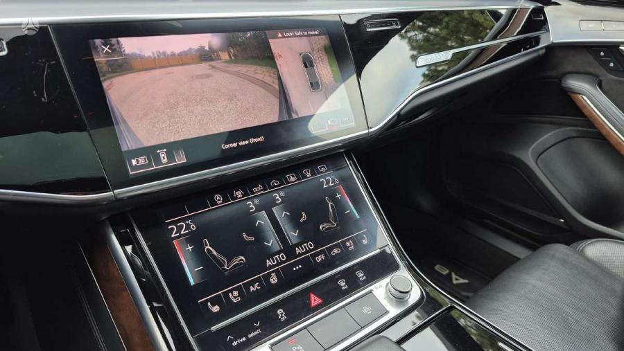 Melns Audi A8 2019 Klaipėda, ar dzinēja tilpumu 3.00 L un nobraukumu 152 tūkst. km par 29500 €, foto 25 vietnē AUTOMOTO.COM.LV