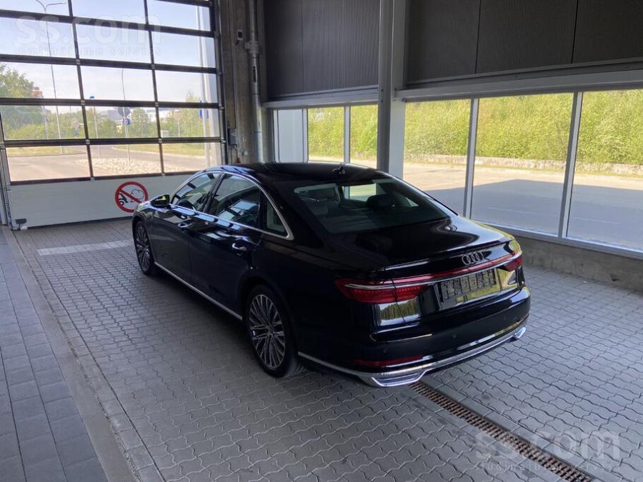Melns Audi A8 2019 Jelgava, ar dzinēja tilpumu 3.00 L un nobraukumu 56 tūkst. km par 45000 €, foto 4 vietnē AUTOMOTO.COM.LV