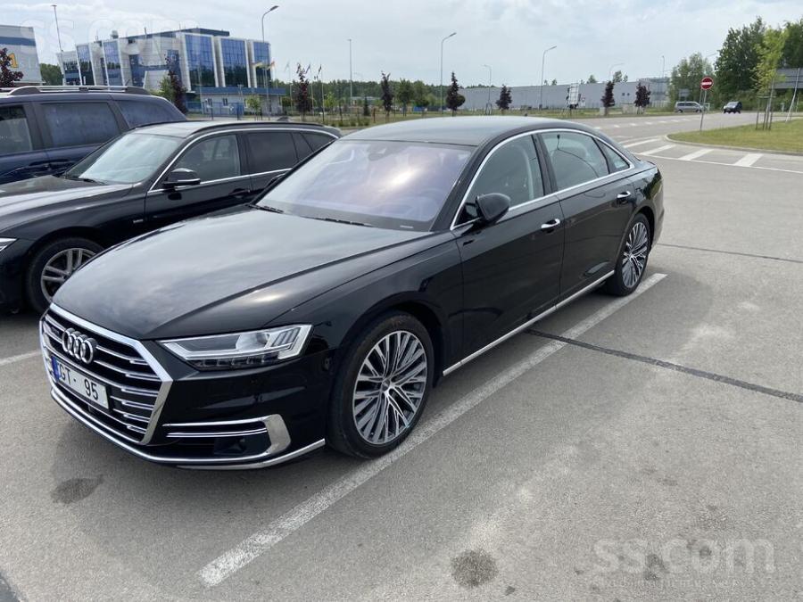 Melns Audi A8 2019 Jelgava, ar dzinēja tilpumu 3.00 L un nobraukumu 56 tūkst. km par 45000 €, foto 7 vietnē AUTOMOTO.COM.LV