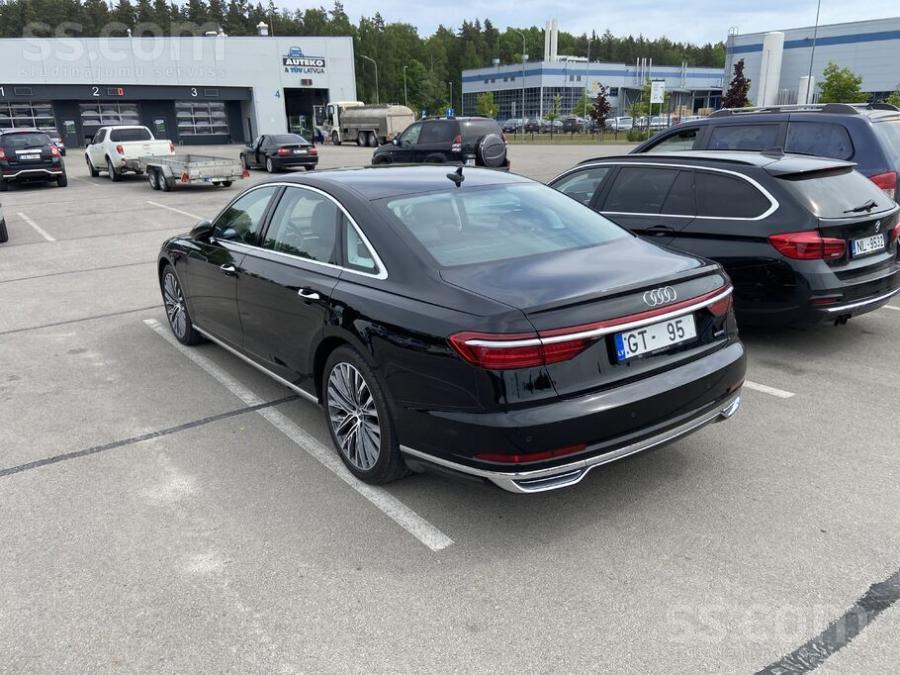 Melns Audi A8 2019 Jelgava, ar dzinēja tilpumu 3.00 L un nobraukumu 56 tūkst. km par 45000 €, foto 9 vietnē AUTOMOTO.COM.LV