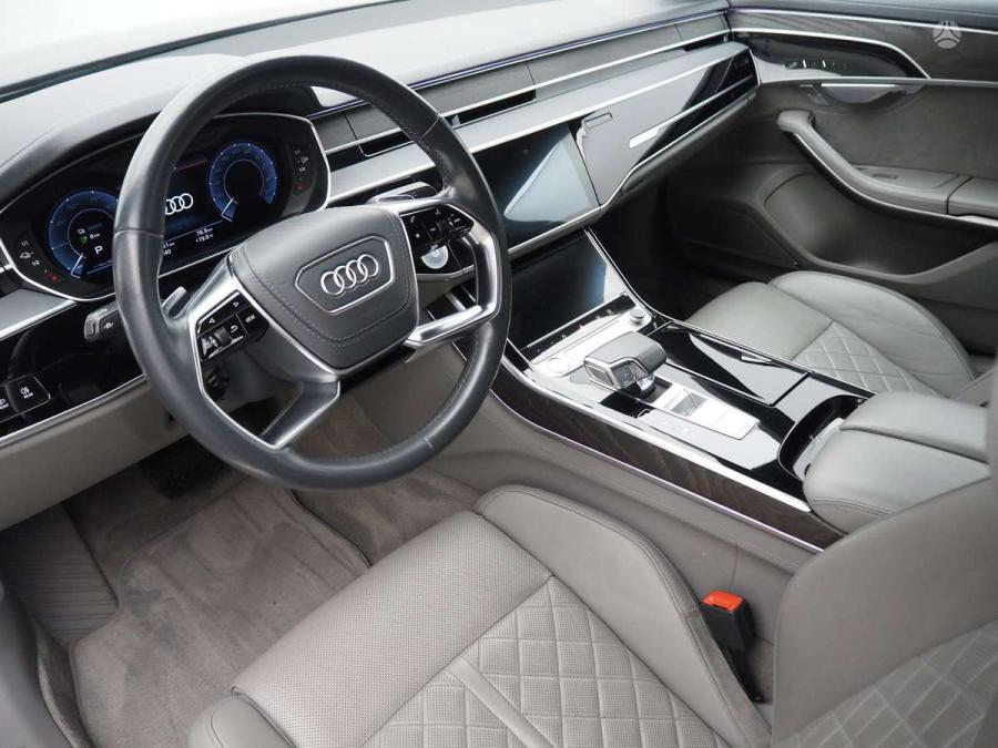 Melns Audi A8 2020 Viļņa, ar dzinēja tilpumu 3.00 L un nobraukumu 85 tūkst. km par 48500 €, foto 10 vietnē AUTOMOTO.COM.LV