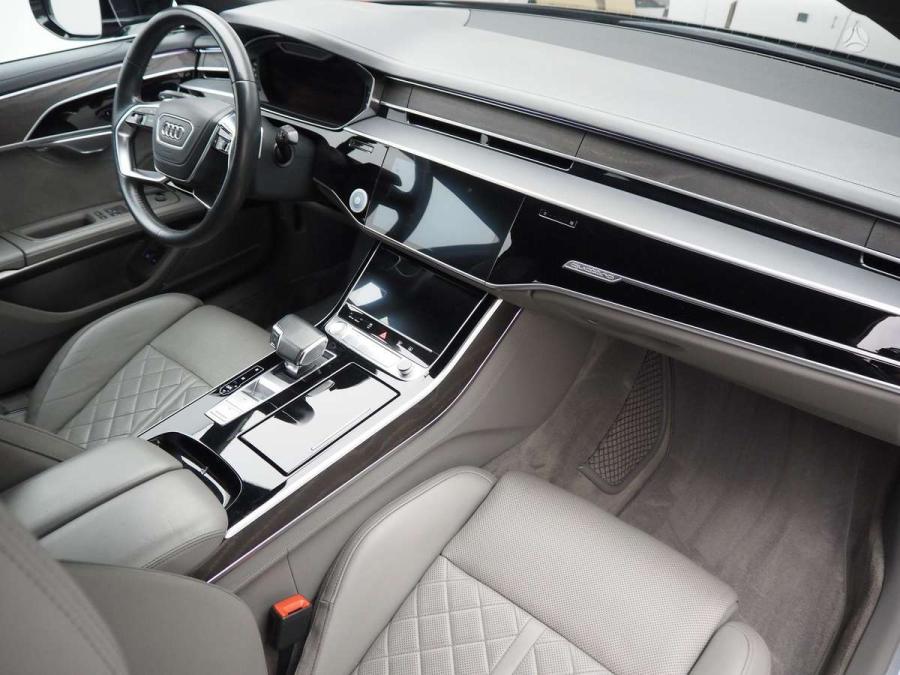 Melns Audi A8 2020 Viļņa, ar dzinēja tilpumu 3.00 L un nobraukumu 85 tūkst. km par 48500 €, foto 13 vietnē AUTOMOTO.COM.LV