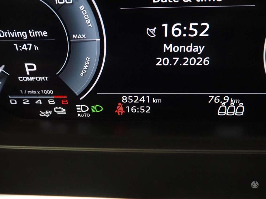 Melns Audi A8 2020 Viļņa, ar dzinēja tilpumu 3.00 L un nobraukumu 85 tūkst. km par 48500 €, foto 27 vietnē AUTOMOTO.COM.LV