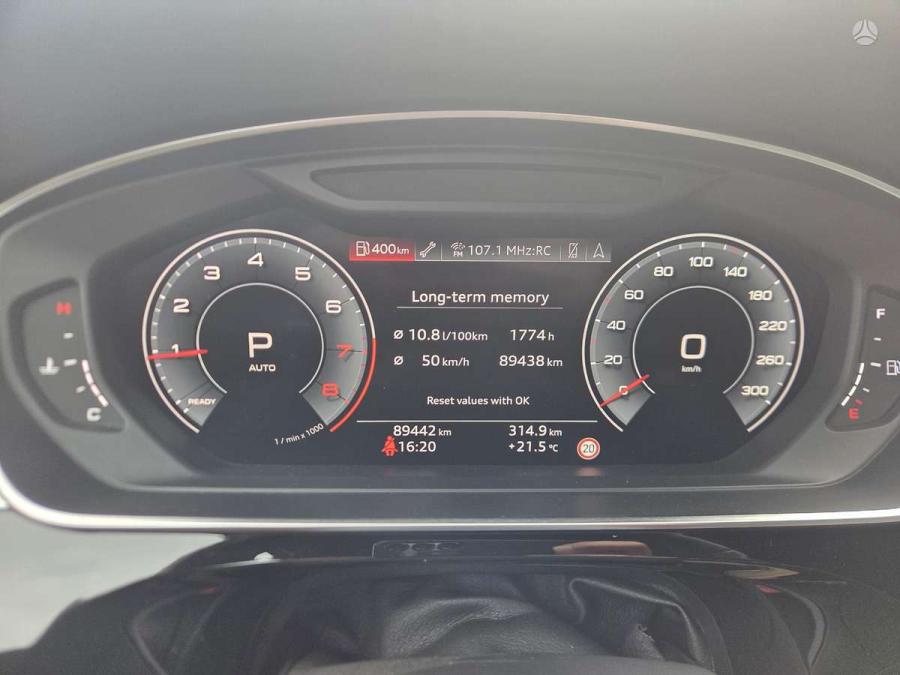 Черный Ауди А8 2020 в Каунас, объемом двигателя 4.00 л и пробегом 90 тыс. км за 37500 €, фото 14 на AUTOMOTO.COM.LV