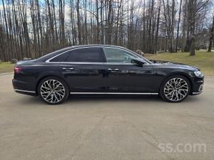 Black Audi A8 2021 in Riga, with an engine capacity of 3.00 L and mileage of 109 thousand km for 43900 €, photo 3 on AUTOMOTO.COM.LV