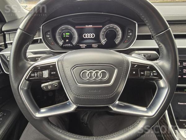 Black Audi A8 2021 in Riga, with an engine capacity of 3.00 L and mileage of 111 thousand km for 43900 €, photo 10 on AUTOMOTO.COM.LV