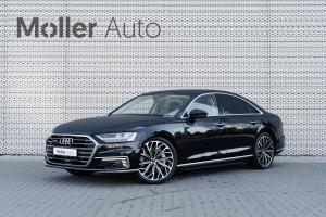 Black Audi A8 2021 in Marupe, with an engine capacity of 3.00 L and mileage of 113 thousand km for 42700 €, photo  on AUTOMOTO.COM.LV