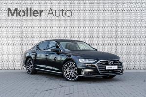 Black Audi A8 2021 in Marupe, with an engine capacity of 3.00 L and mileage of 113 thousand km for 42700 €, photo 3 on AUTOMOTO.COM.LV