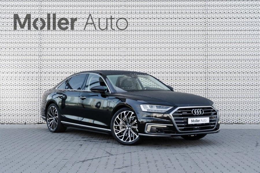 Black Audi A8 2021 in Marupe, with an engine capacity of 3.00 L and mileage of 113 thousand km for 42700 €, photo 3 on AUTOMOTO.COM.LV