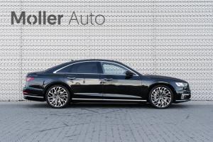 Black Audi A8 2021 in Marupe, with an engine capacity of 3.00 L and mileage of 113 thousand km for 42700 €, photo 6 on AUTOMOTO.COM.LV