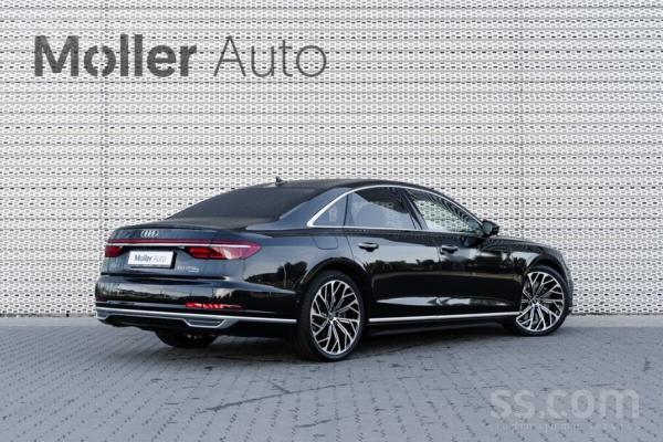Audi A8 2021 Rīga vietnē Melns Audi A8 2021 Rīga, ar dzinēja tilpumu 3.00 L un nobraukumu 113 tūkst. km par 42700 €, foto 5 vietnē AUTOMOTO.COM.LV