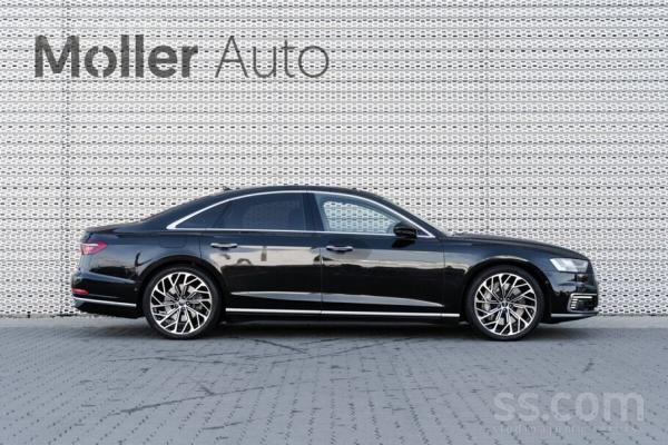 Audi A8 2021 Rīga vietnē Melns Audi A8 2021 Rīga, ar dzinēja tilpumu 3.00 L un nobraukumu 113 tūkst. km par 42700 €, foto 6 vietnē AUTOMOTO.COM.LV