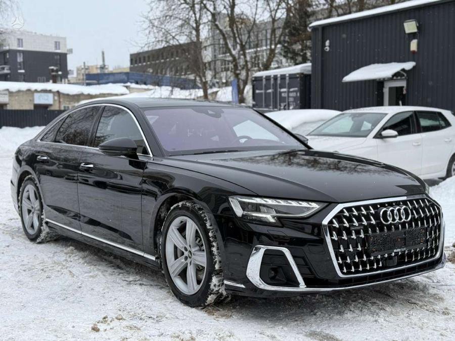 Melns Audi A8 2022 Viļņa, ar dzinēja tilpumu 3.00 L un nobraukumu 95 tūkst. km par 51500 €, foto 1 vietnē AUTOMOTO.COM.LV