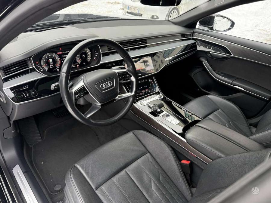 Melns Audi A8 2022 Viļņa, ar dzinēja tilpumu 3.00 L un nobraukumu 95 tūkst. km par 51500 €, foto 15 vietnē AUTOMOTO.COM.LV