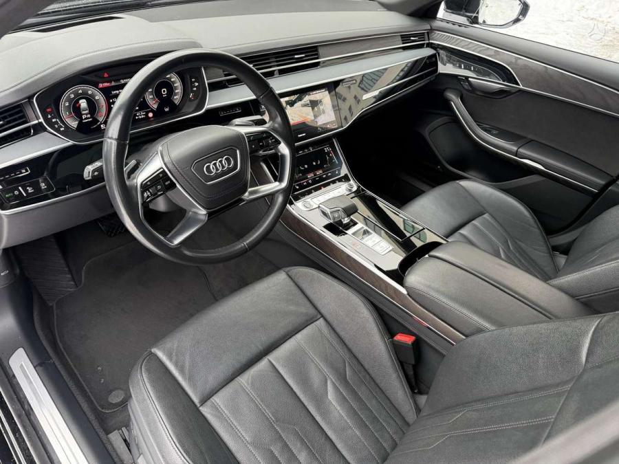 Melns Audi A8 2022 Viļņa, ar dzinēja tilpumu 3.00 L un nobraukumu 95 tūkst. km par 51500 €, foto 17 vietnē AUTOMOTO.COM.LV