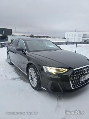 Melns Audi A8 2022 Tallina, ar dzinēja tilpumu 3.00 L un nobraukumu 90 tūkst. km par 60000 €, foto  vietnē AUTOMOTO.COM.LV