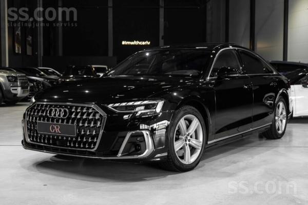 Melns Audi A8 2022 Rīga, ar dzinēja tilpumu 3.00 L un nobraukumu 80 tūkst. km par 54900 €, foto 1 vietnē AUTOMOTO.COM.LV