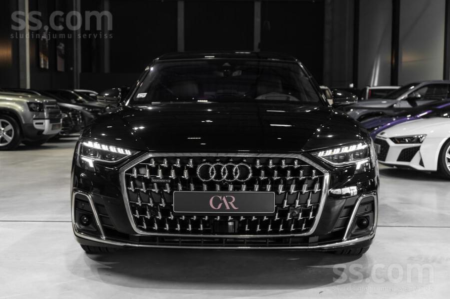 Black Audi A8 2022 in Riga, with an engine capacity of 3.00 L and mileage of 80 thousand km for 54900 €, photo 3 on AUTOMOTO.COM.LV