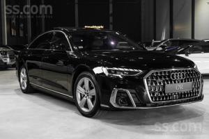 Black Audi A8 2022 in Riga, with an engine capacity of 3.00 L and mileage of 80 thousand km for 54900 €, photo 4 on AUTOMOTO.COM.LV