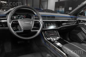 Black Audi A8 2022 in Riga, with an engine capacity of 3.00 L and mileage of 80 thousand km for 54900 €, photo 11 on AUTOMOTO.COM.LV