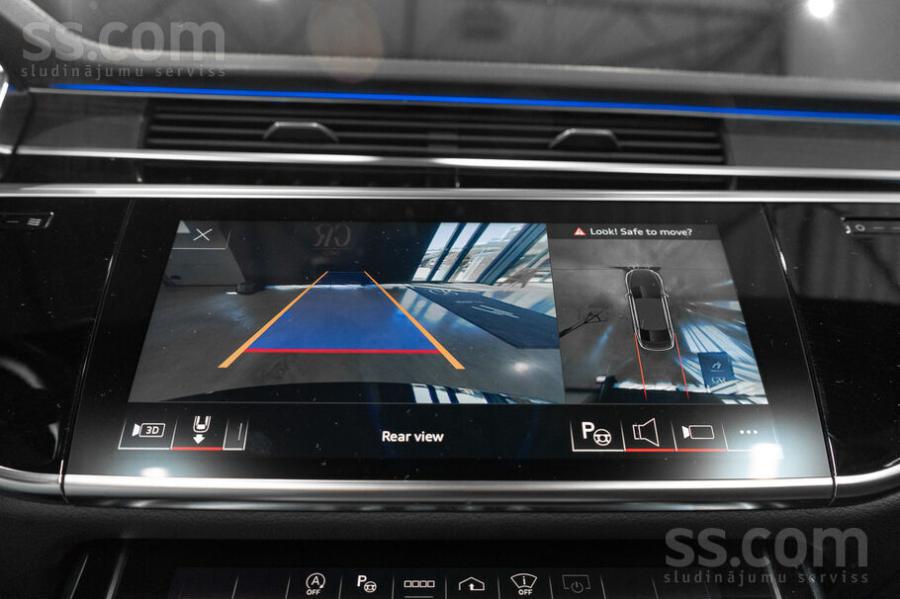 Black Audi A8 2022 in Riga, with an engine capacity of 3.00 L and mileage of 80 thousand km for 54900 €, photo 32 on AUTOMOTO.COM.LV
