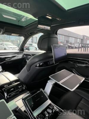 Black Audi A8 2022 in Riga, with an engine capacity of 3.00 L and mileage of 68 thousand km for 65900 €, photo 15 on AUTOMOTO.COM.LV