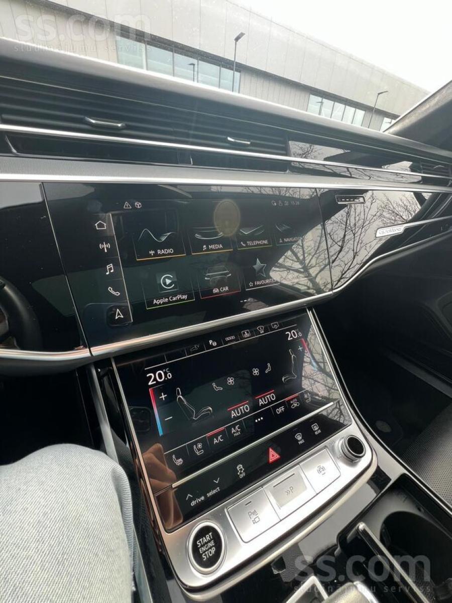 Melns Audi A8 2022 Rīga, ar dzinēja tilpumu 3.00 L un nobraukumu 69 tūkst. km par 62000 €, foto 8 vietnē AUTOMOTO.COM.LV