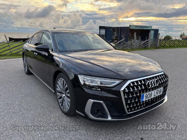 Black Audi A8 2022 in Tallinn, with an engine capacity of 3.00 L and mileage of 75 thousand km for 57900 €, photo 3 on AUTOMOTO.COM.LV